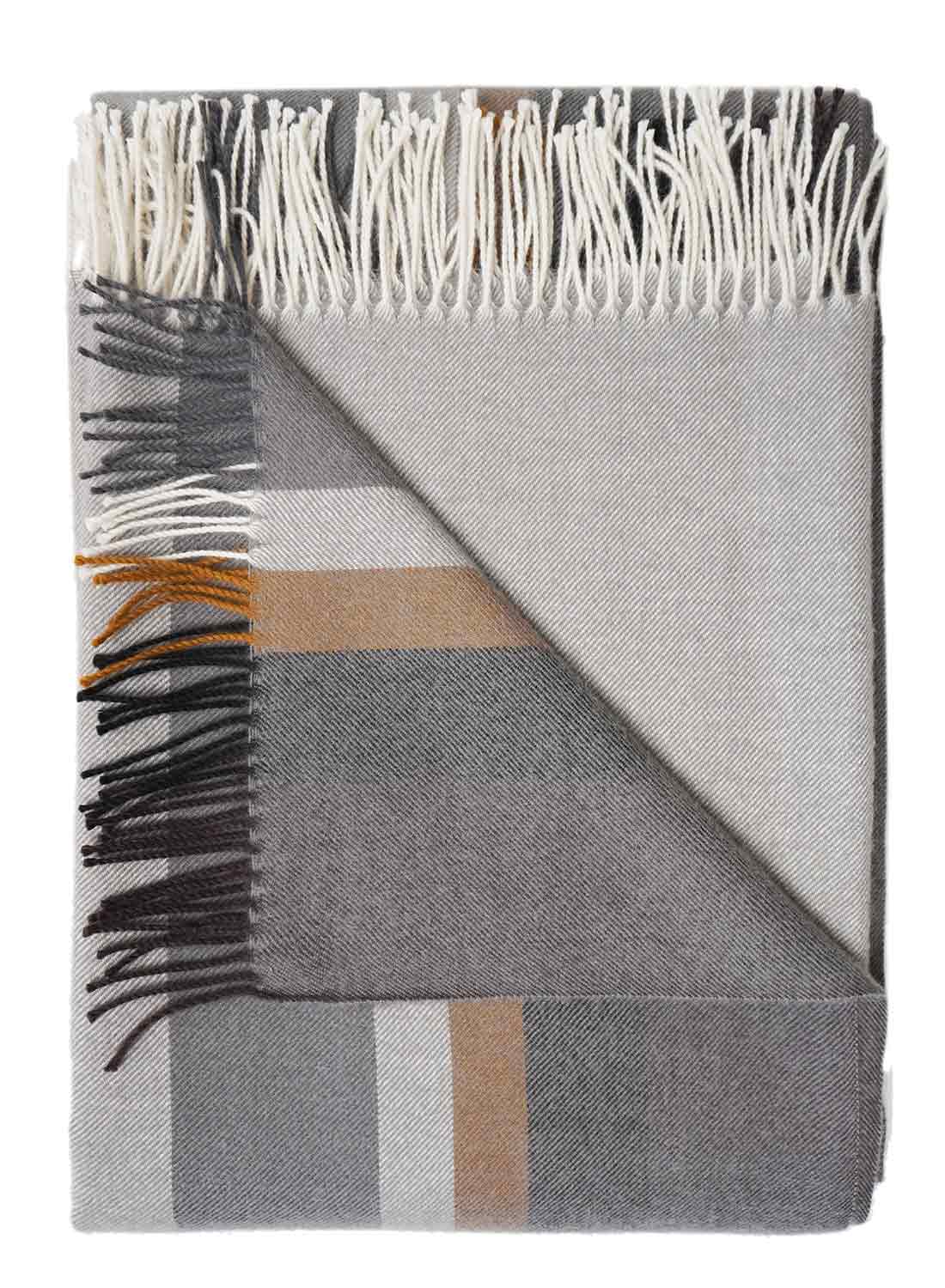Stone 100% Baby Alpaca Throw Blanket - Dove Tail | Shupaca